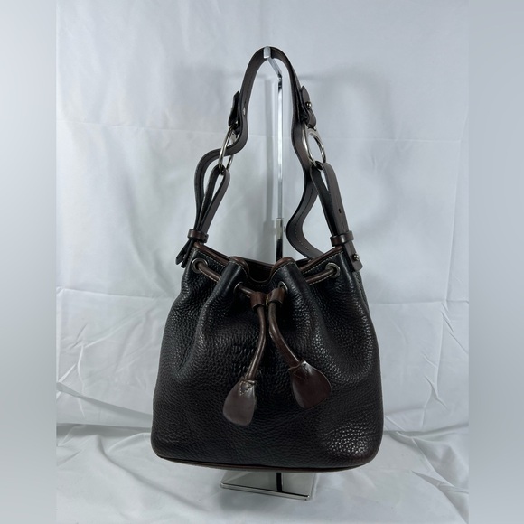 Dooney & Bourke | Bags | Vintage Dooney Bourke Brown Pebbled Leather ...